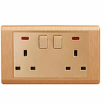 Yaki double socket Gold – Builders Paradise